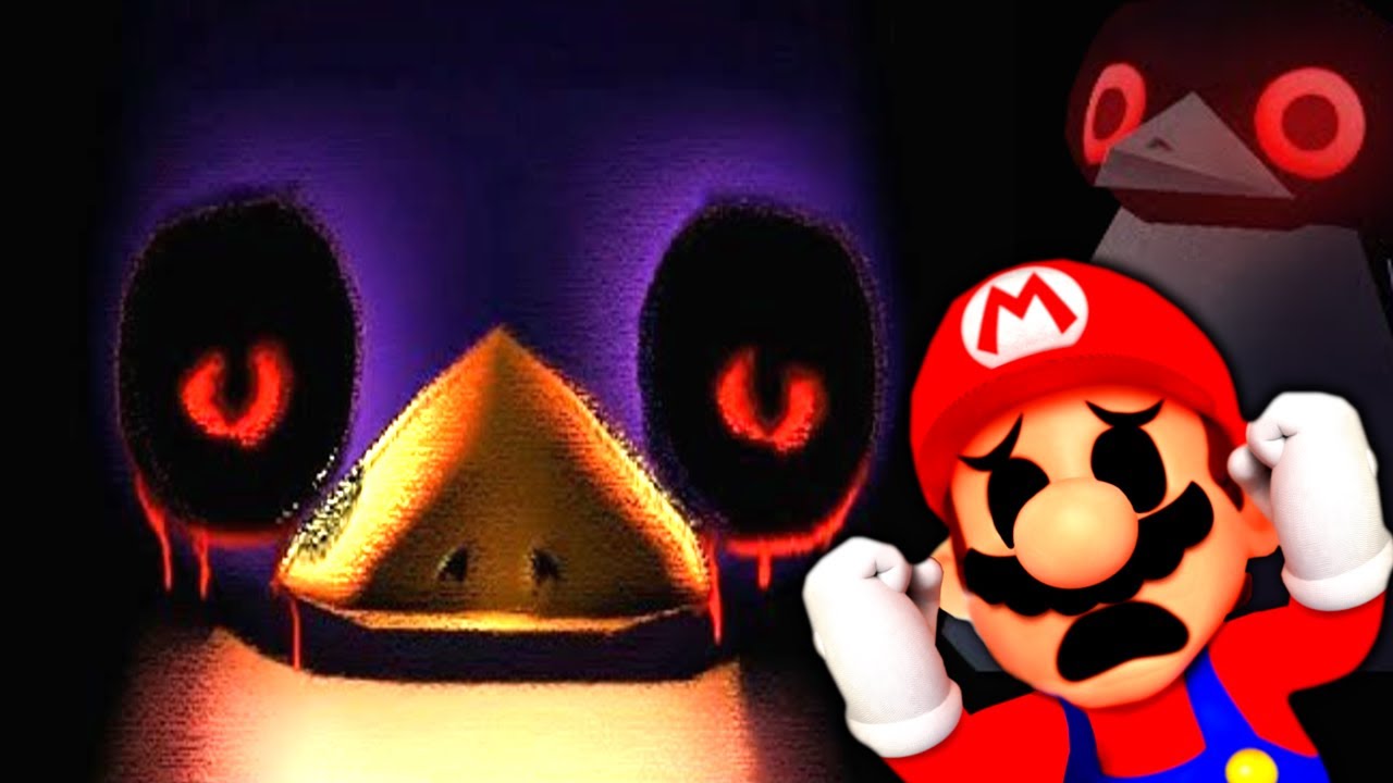 PENGUIN.EXE - VERY SCARY SUPER MARIO 64 HORROR CREEPYPASTA ROM HACK ...