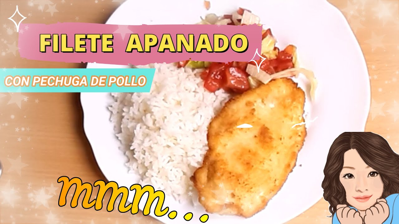 FILETE APANADO DE PECHUGA DE POLLO ¡BUENISIMO! - YouTube