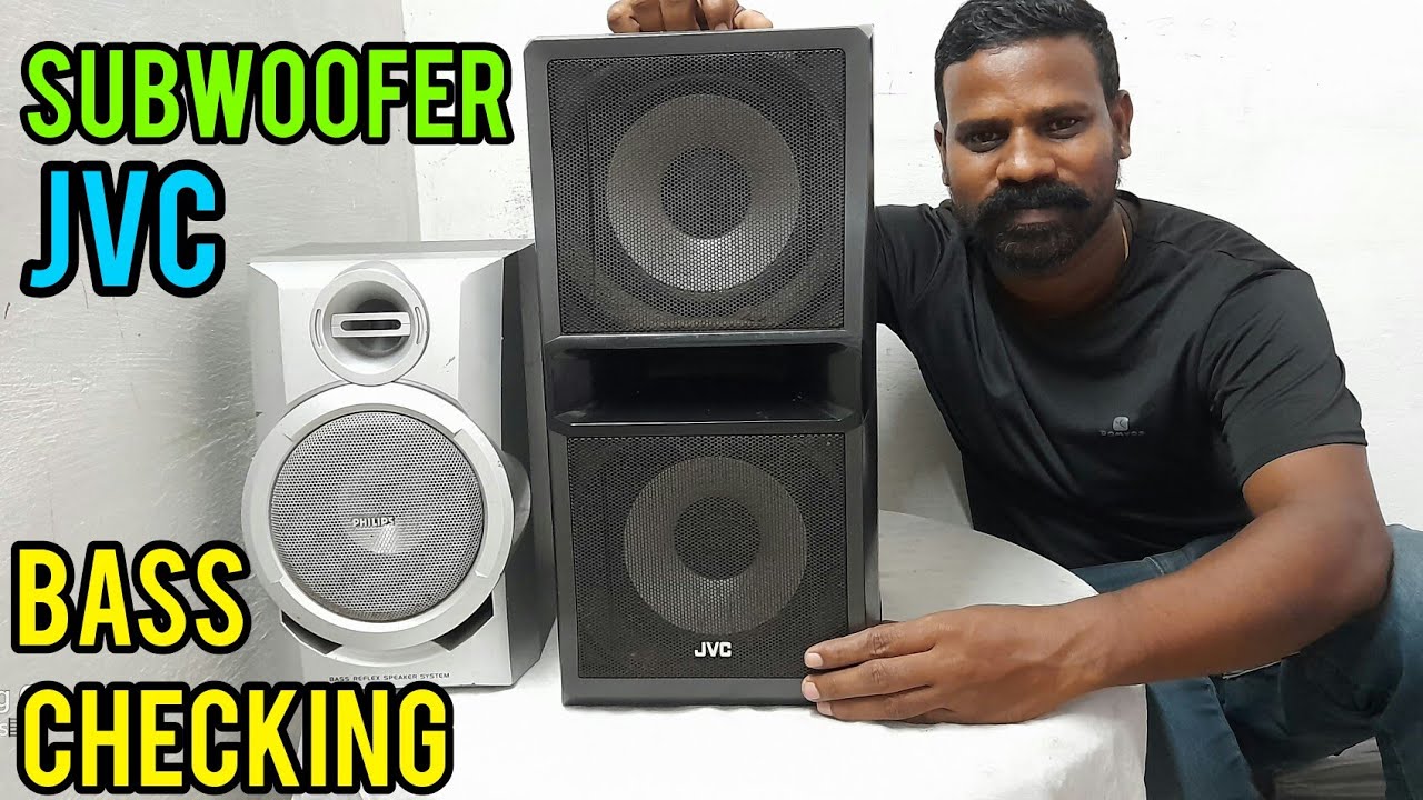 jvc subwoofer Bass testing @vinaudios9419 vineesh pv 🔊150w 4ohms 🔊hifi ...