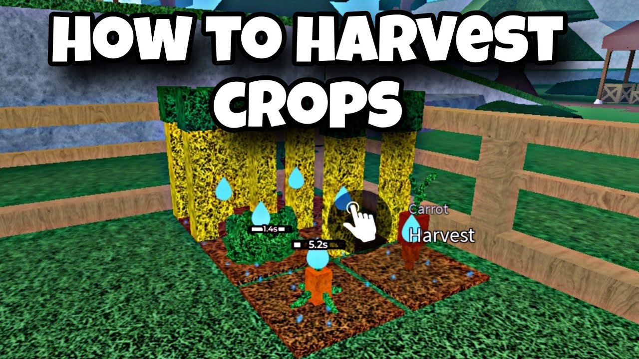 How to Harvest Crops in Farming Roblox - YouTube
