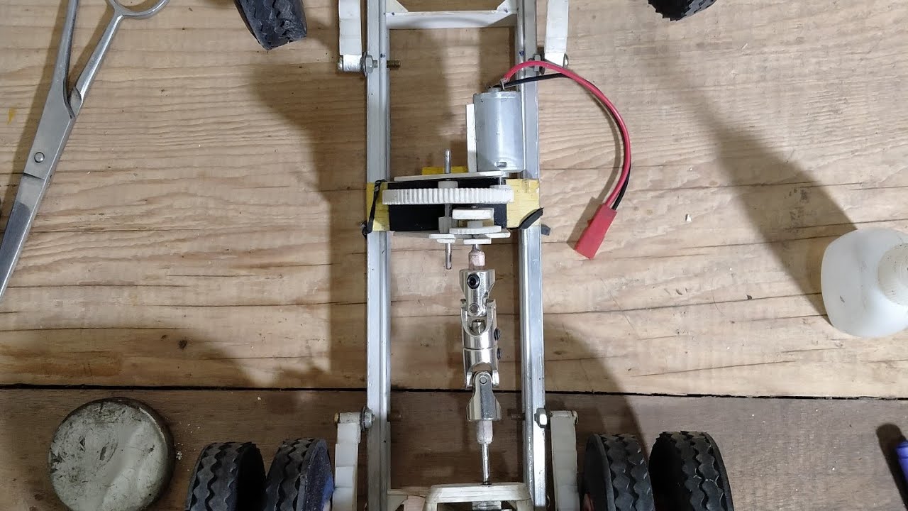 How to make RC truck 30% complete video axle gear front axle rear axle ...