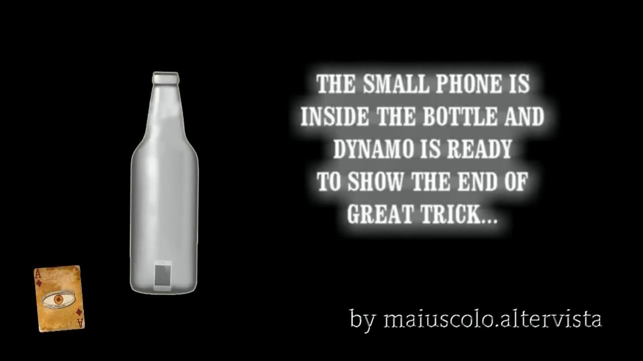 Dynamo Magic Trick Iphone in Bottle Revealed - YouTube