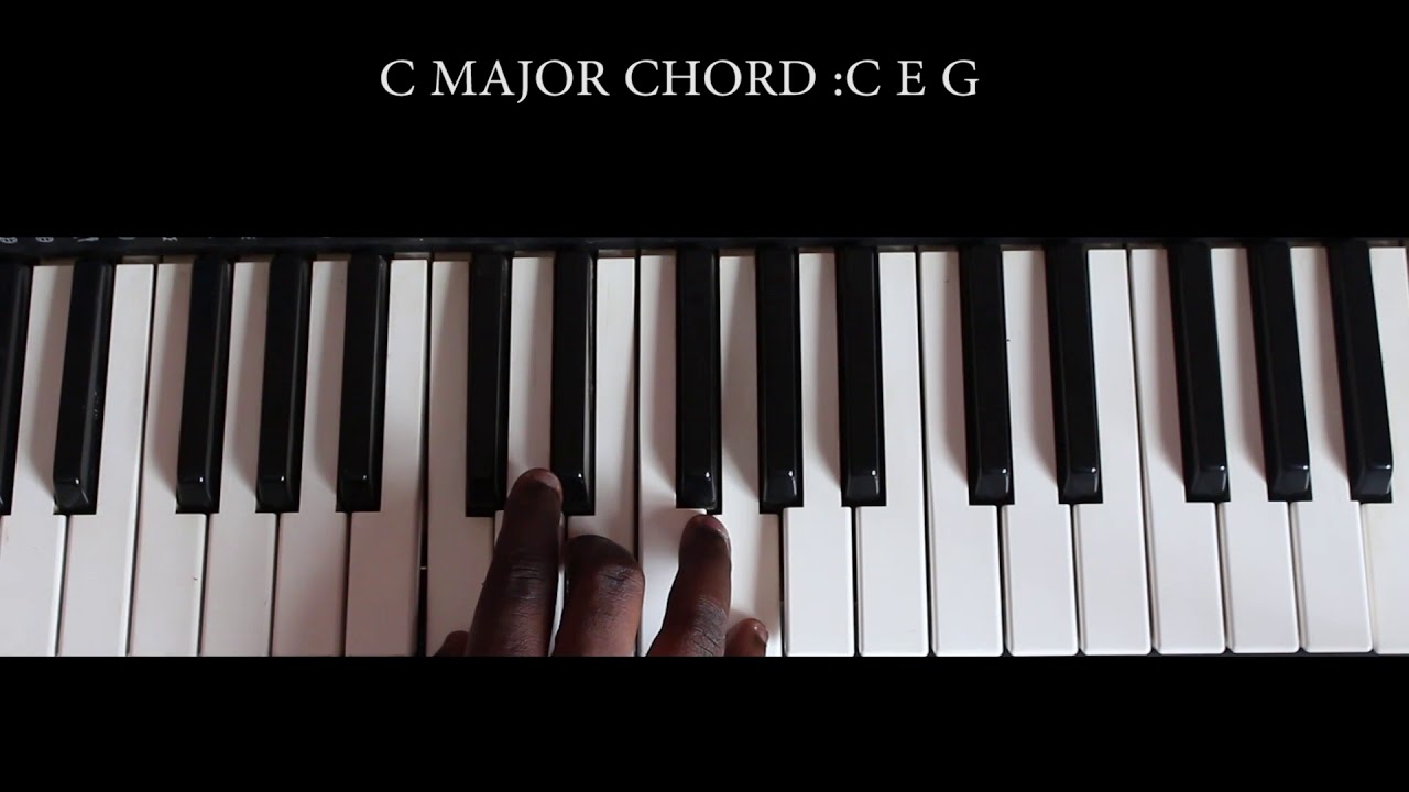 FORMING THE C MAJOR CHORD ON THE PIANO - YouTube