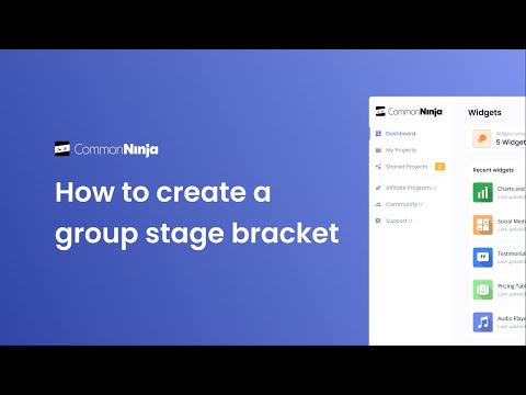 How to create a group stage bracket - YouTube