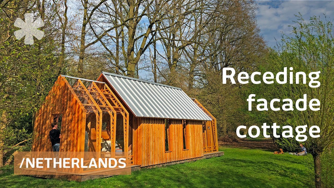 Mechanical cottage moves receding facade with use/seasons - YouTube