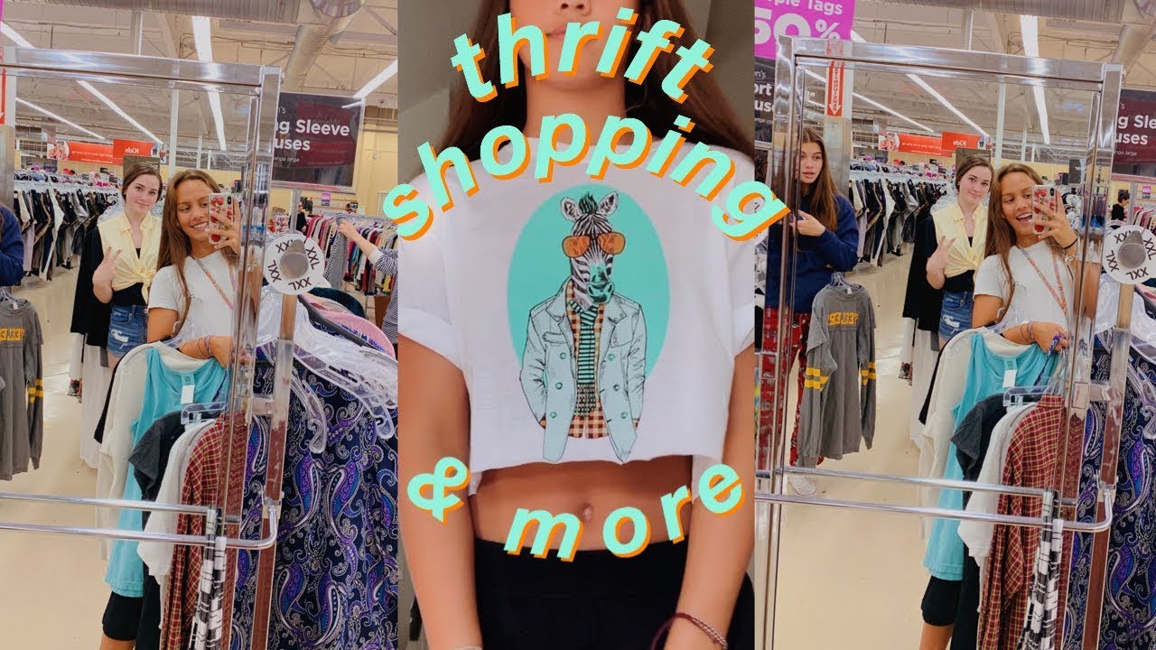 THRIFT SHOPPING : vlog / haul / try-on - YouTube