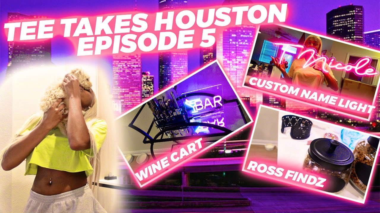TEE TAKES HOUSTON EP. 5: WAYFAIR COUNT YOUR DAYS! NAME LIGHT UNBOXING ...