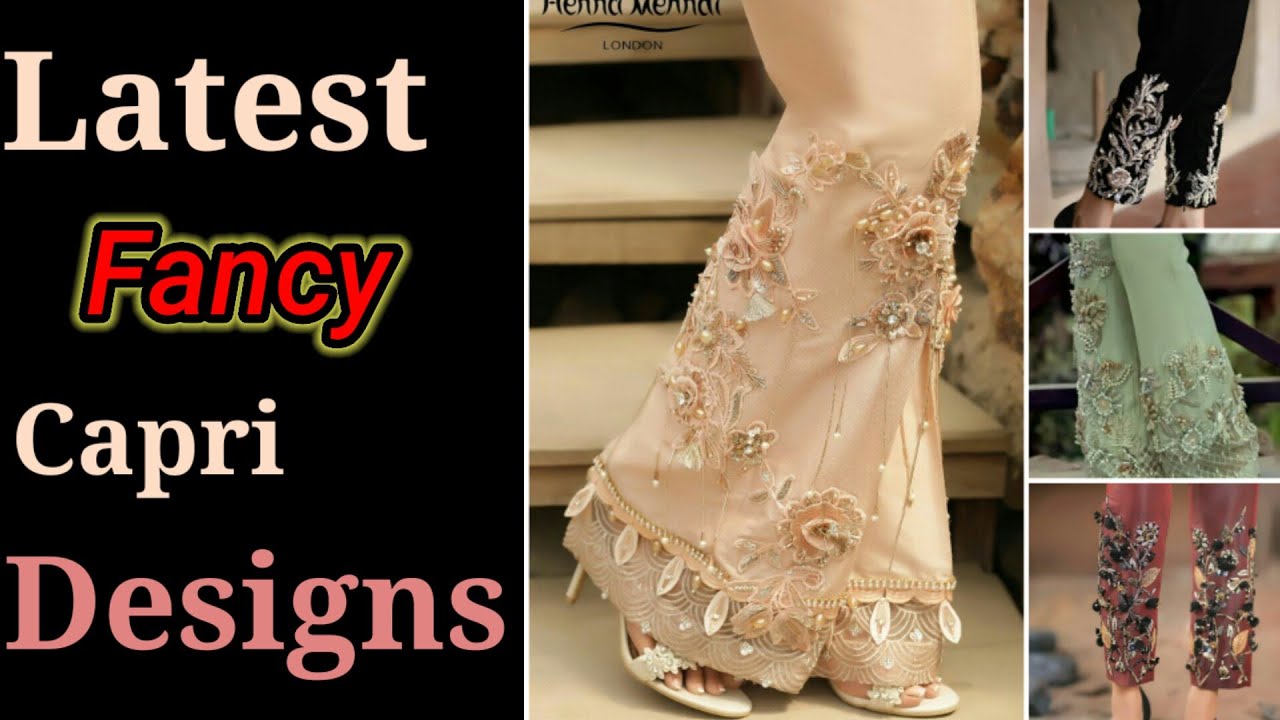 Fancy and Most Latest Capri designs|| trouser designs|| capri design ...