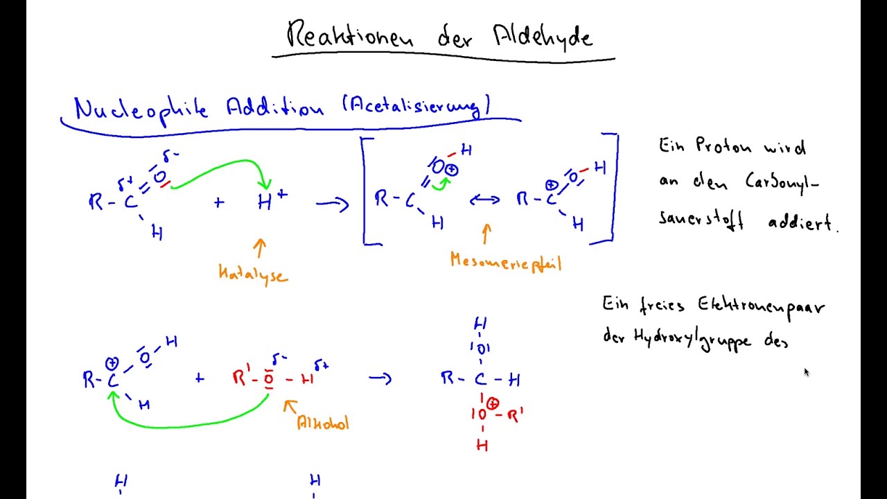 Aldehyde 5 Acetalisierung - YouTube