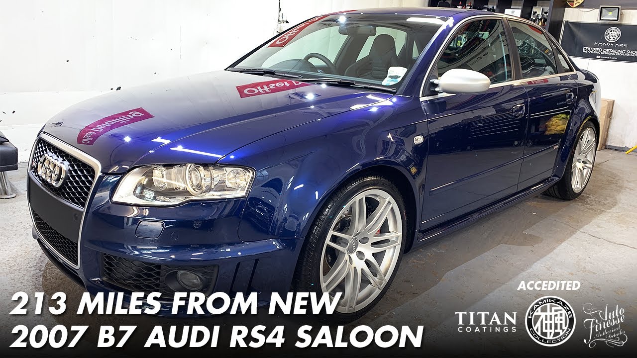213 MILES FROM NEW BARN FIND 2007 AUDI B7 RS4 SALOON OFFSET DETAILING ...