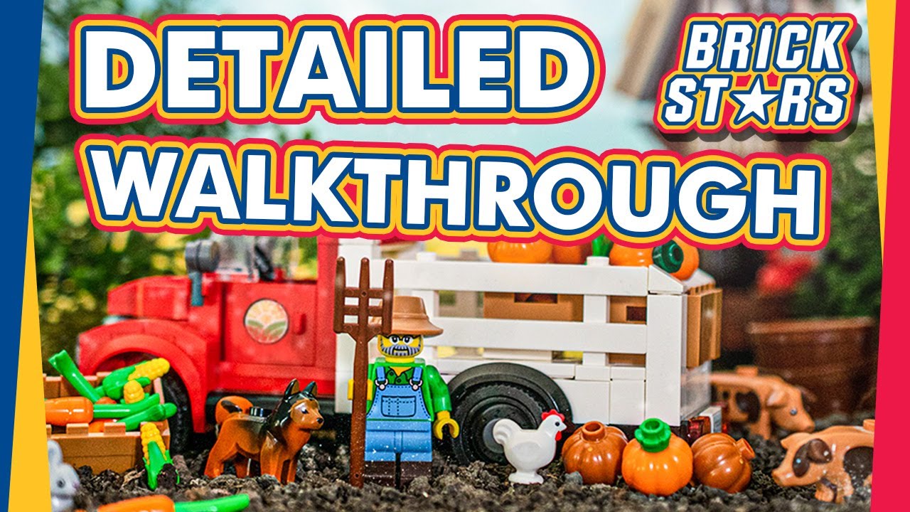 LEGO pumpkin harvest truck PHOTO DIORAMA from Start to Finish - YouTube