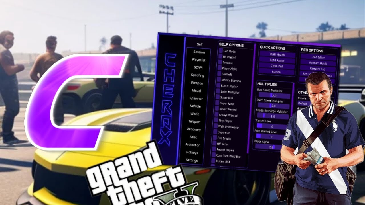 Cherax Mod Menu GTAV | Latest 1.68 PATCH | FULL SHOWCASE | (UNDETECTED ...