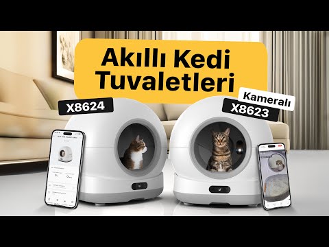 X8623 ve X8624 Akıllı Otomatik Kedi Tuvaletleri