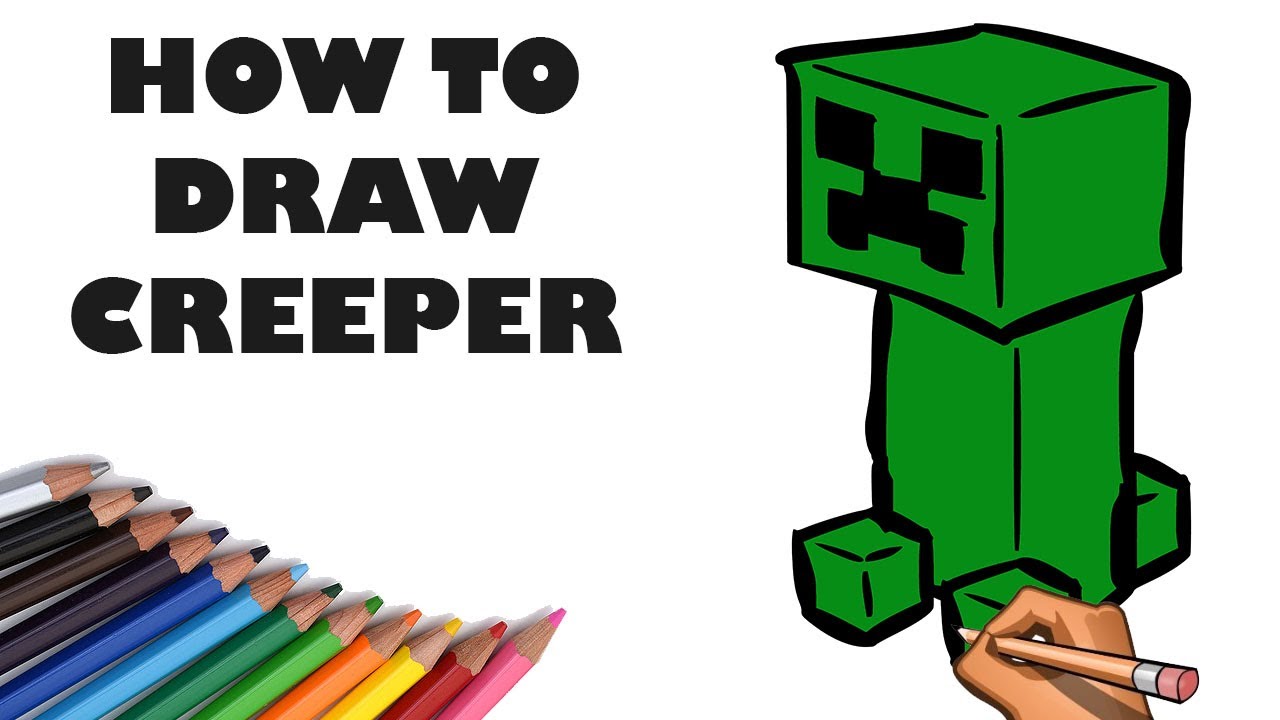HOW TO DRAW A MINECRAFT CREEPER - YouTube