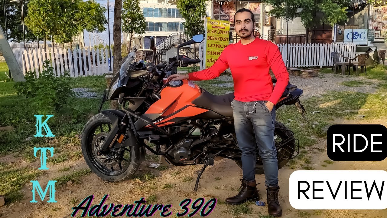 Ride Review of Fully Loaded KTM Adventure 390 | Zana Leg Guard and Much ...