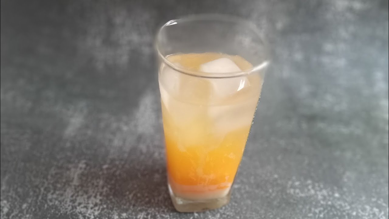 RESEP ES SIRUP JERUK SUSU - YouTube