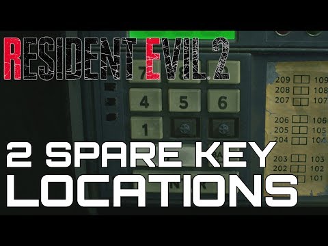 Resident Evil 2 Remake WHERE TO GET THE 2 SPARE KEYS (BUTTONS) FOR THE SAFETY DEPOSIT ROOM