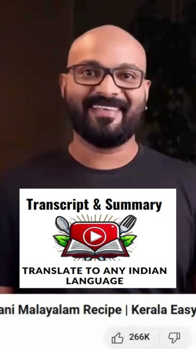 Youtube video Transcript and Summary Using AI #ai #transcript - YouTube