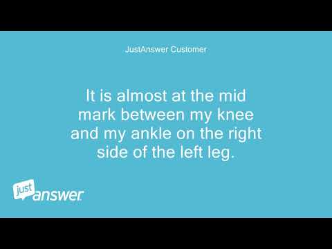 I have a dent in my left leg. If I tighten my calf muscle, - YouTube