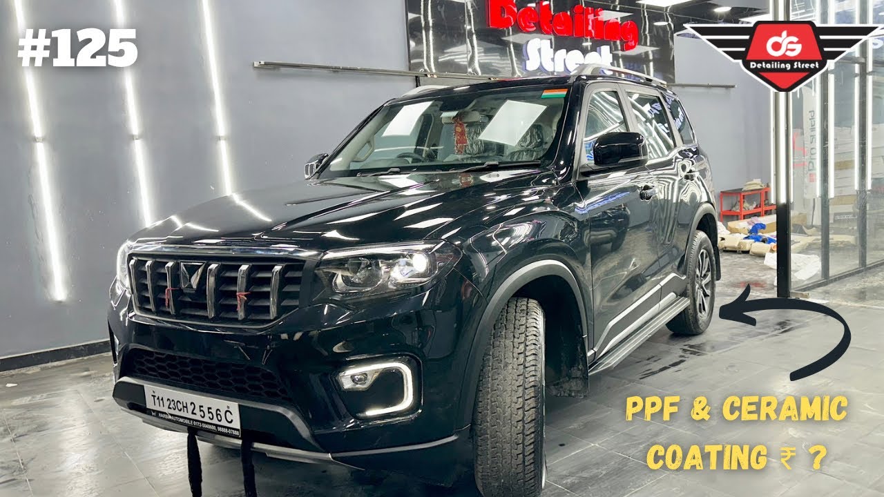 Mahindra Scorpio N PPF & Ceramic Coating Done ️ | Most Affordable PPF Gurugram @DetailingStreet ...