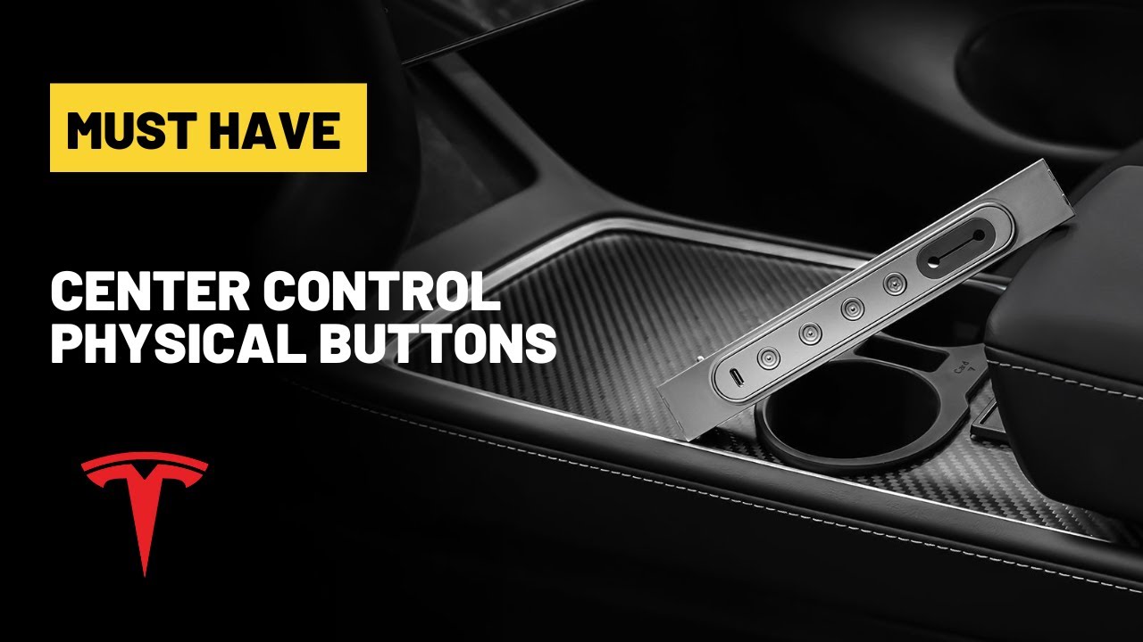 Must-Have Accessory for Tesla Model 3 / Y: Tesery Center Control Button ...
