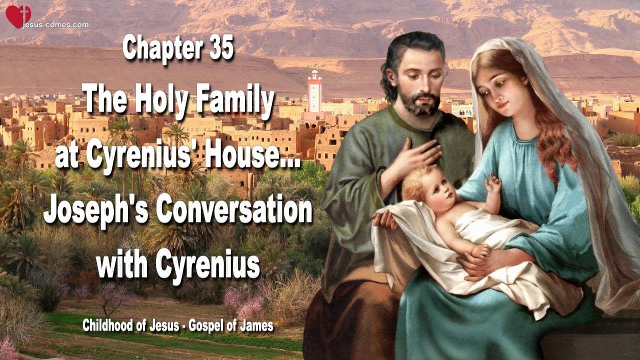 C35... The Holy Family at Cyrenius' House ️ Childhood of Jesus... The ...