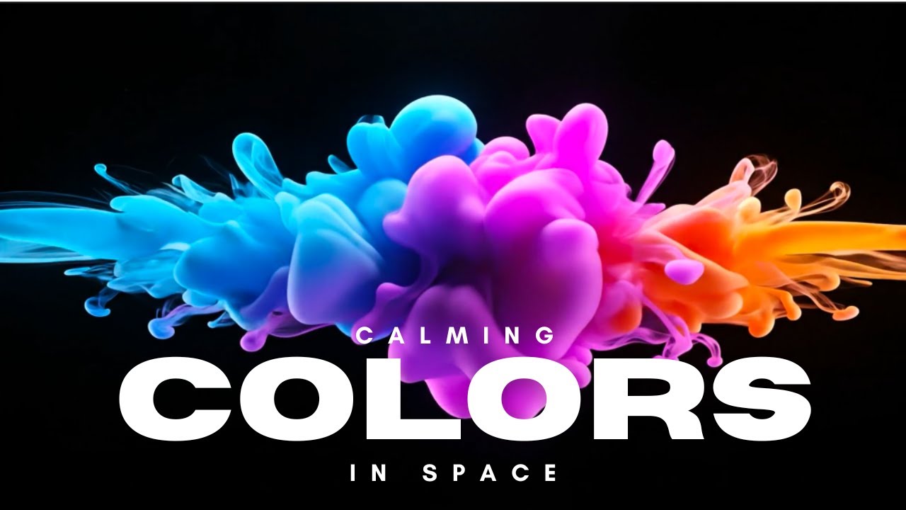 🌌 Soothing Waves of Color in 4K | Space Ambience Loop - YouTube
