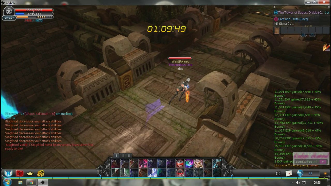 Cabal Online (GSP) Solo Siena B2f Guide - gameplay - YouTube