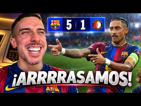¡UNA LOCURA! EL BARÇA ARROLLA Y RAPHINHA ES EL MEJOR 9 DE EUROPA