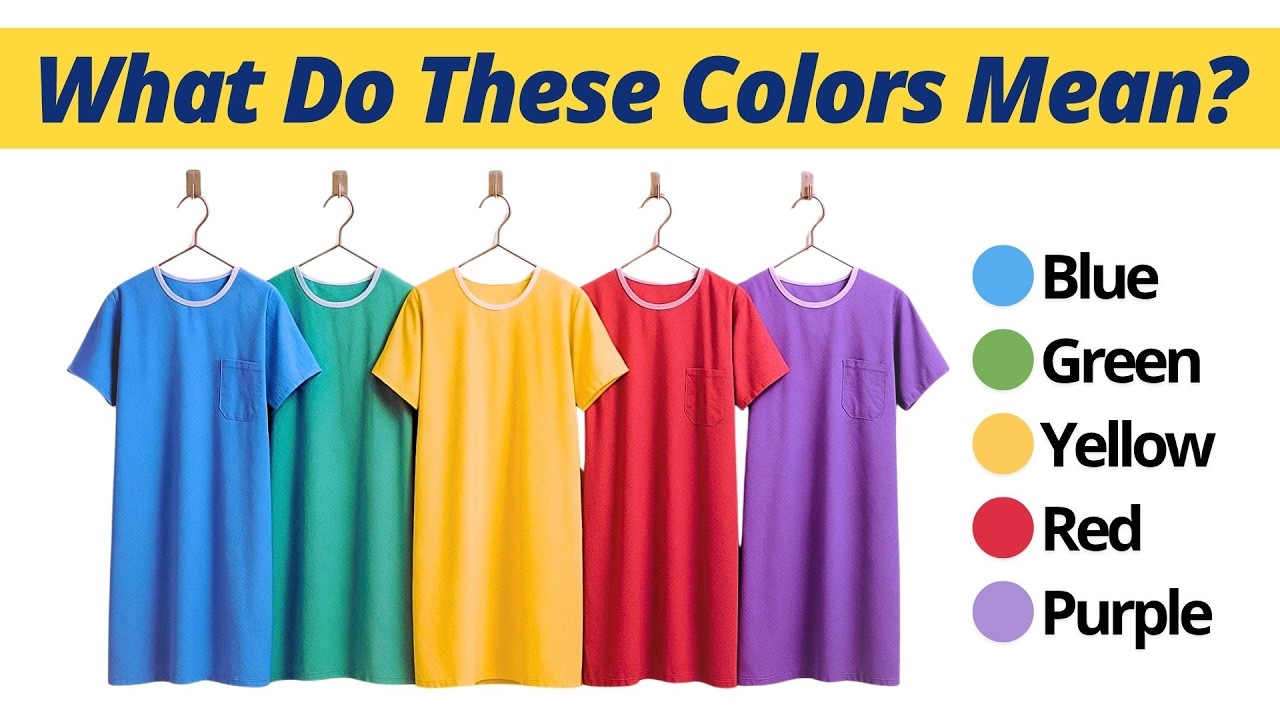 Hospital Gown Colors EXPLAINED 🔴🟡 What they REALLY Mean! - YouTube