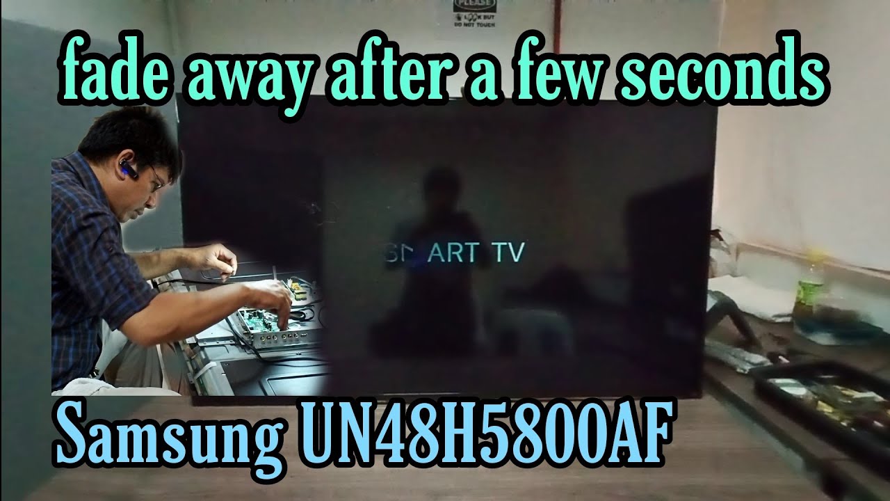 how to repair a fade away led tv samsung... - YouTube