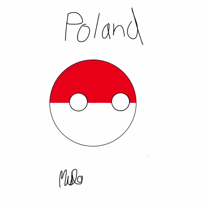 Drawing Poland (Country Ball) - YouTube