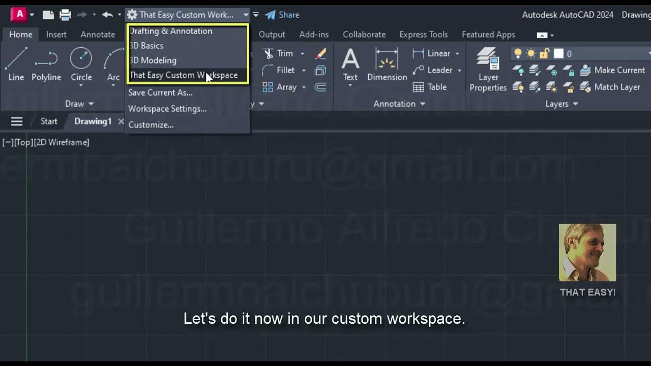 How to add the AutoCAD Menu Bar. - YouTube