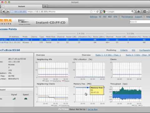 3 Aruba Instant UI Monitoring - YouTube