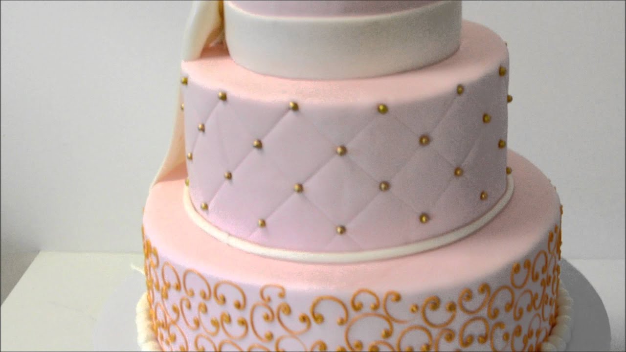 Princess theme cake in three tiers - YouTube