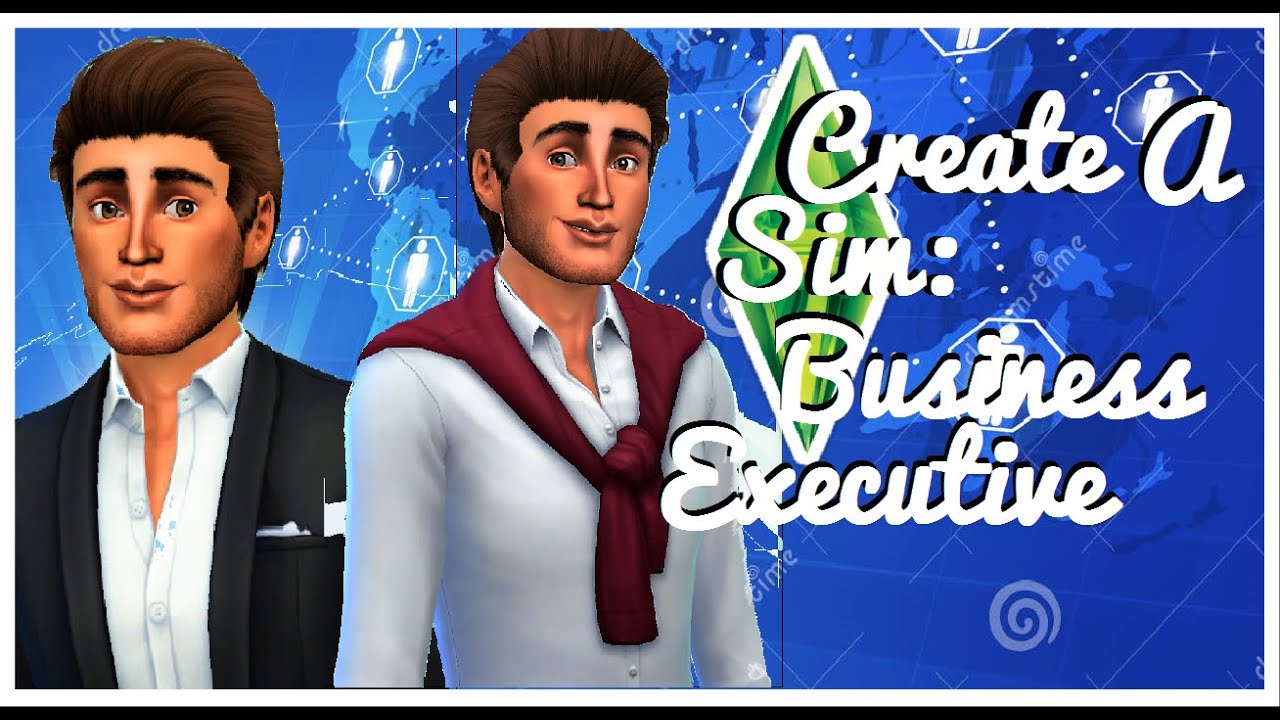 The Sims 4 Create A Sim - Business Man with CC Links! - YouTube