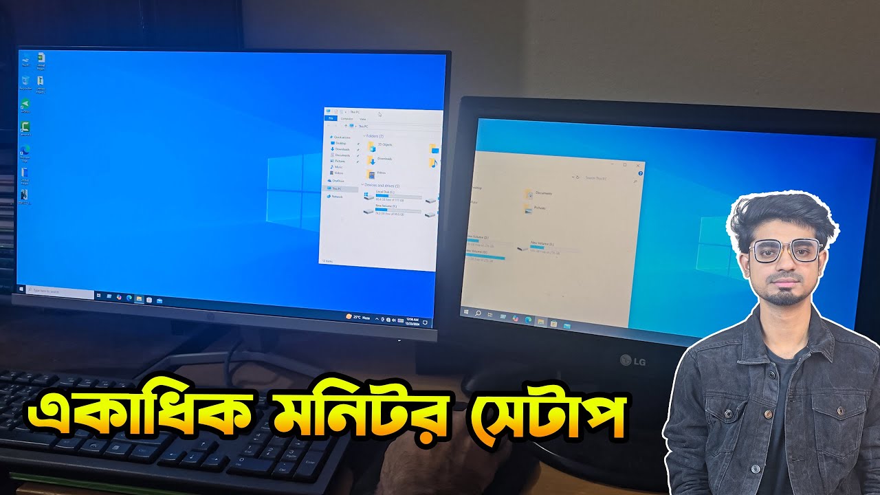 How to setup multiple monitor in Computer | How to connect dual monitor ...