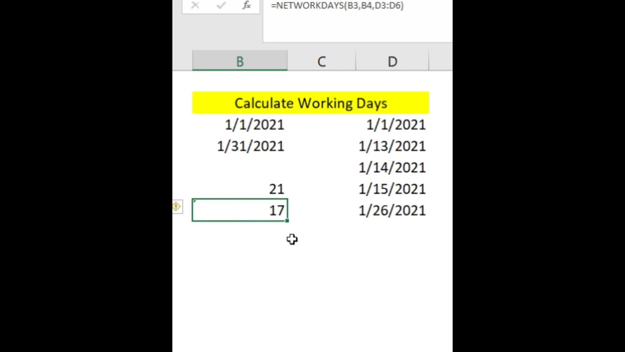 Network Days Formula In Excel In Tamil Working Days Calculator In Network Days Formula In Excel In Tamil Working Days Calculator In