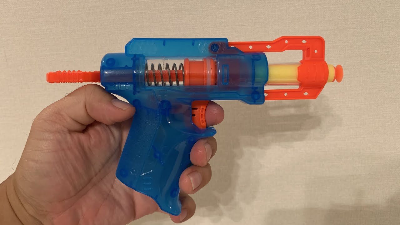 Nerf war: Nerf Gun spring Shooter - YouTube