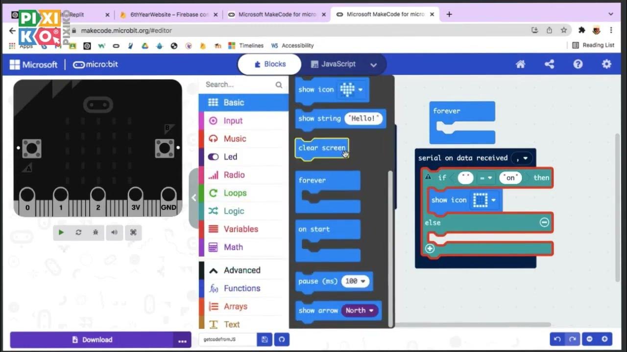 Control Microbit from web page - YouTube