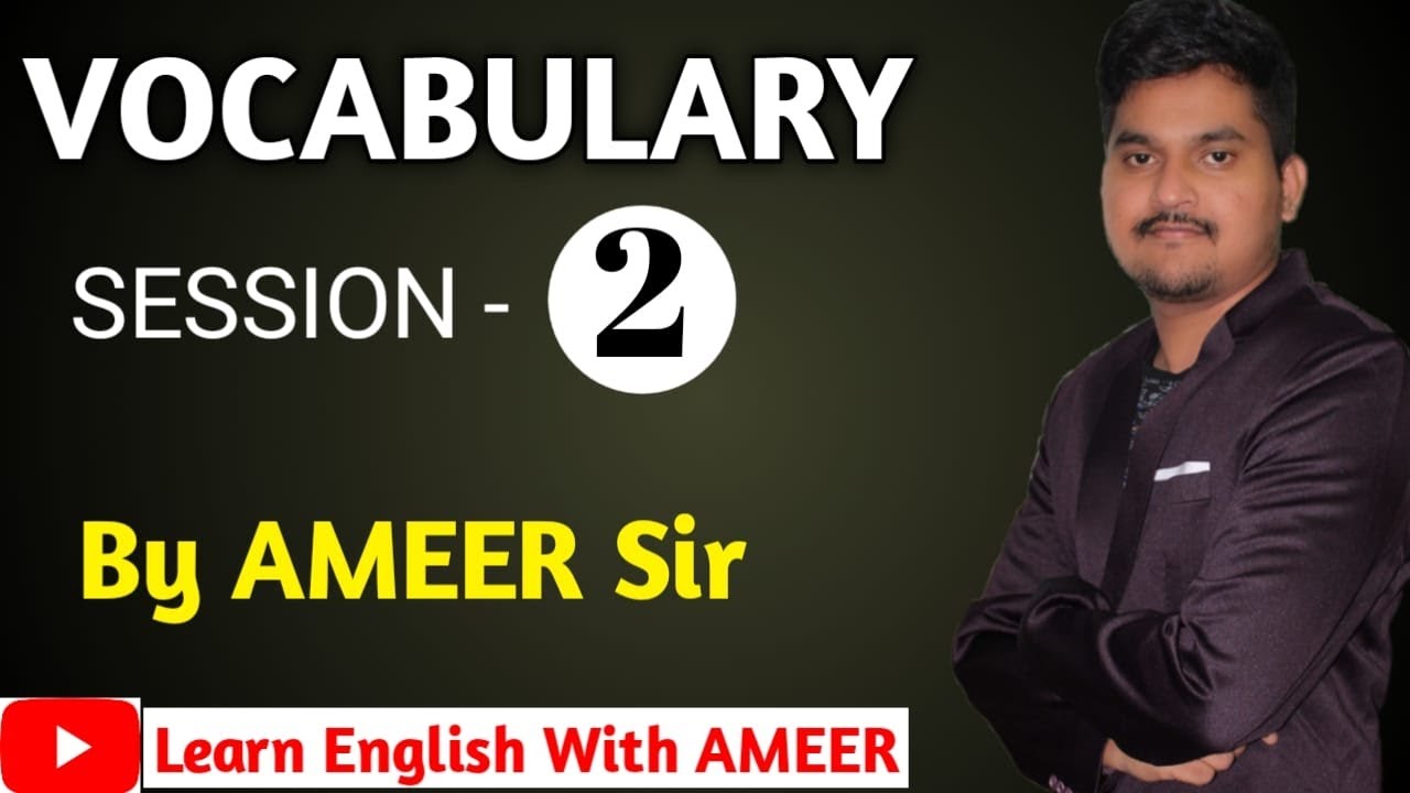Learn vocabulary Smartly | SYNONYMS | - Session 2 - YouTube