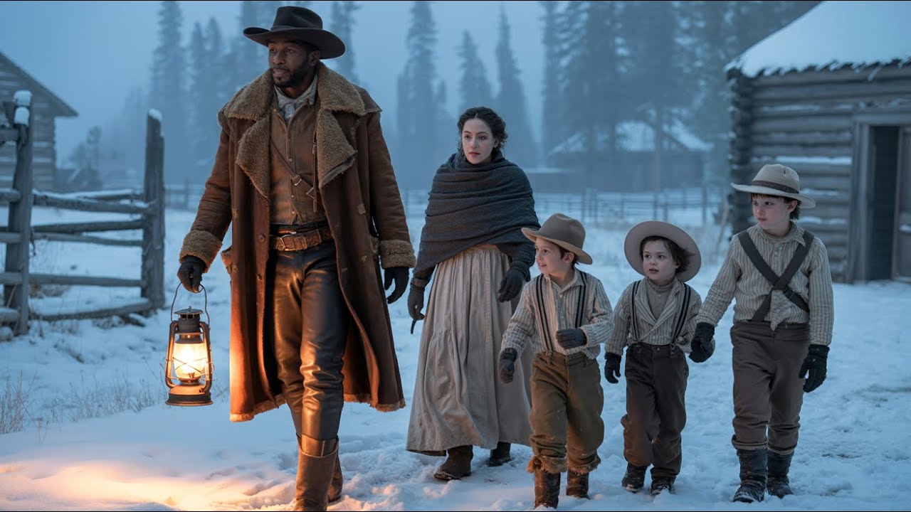 Widowed Black Cowboy Saves Starving Family in the Cold—Their Bond Will ...