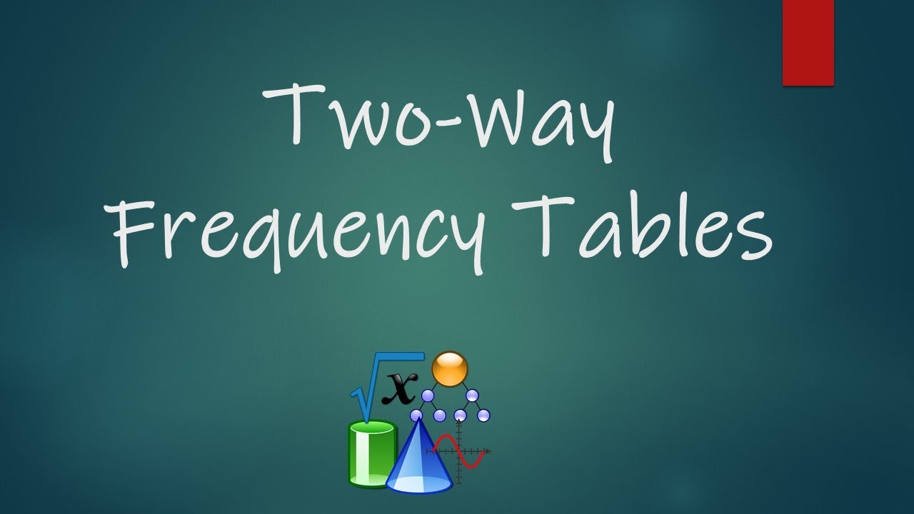 Algebra 1 Honors - Statistics Unit - Lesson 6: Two-Way Frequency Tables ...