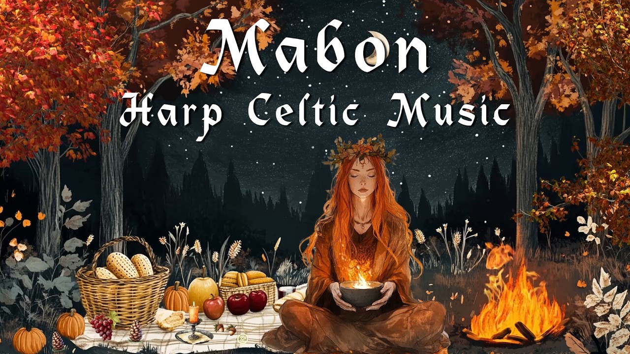 Mabon 🍂🍎- Harp Celtic Music 432 Hz - Enchanting Witchcraft Music - 🌙 ...