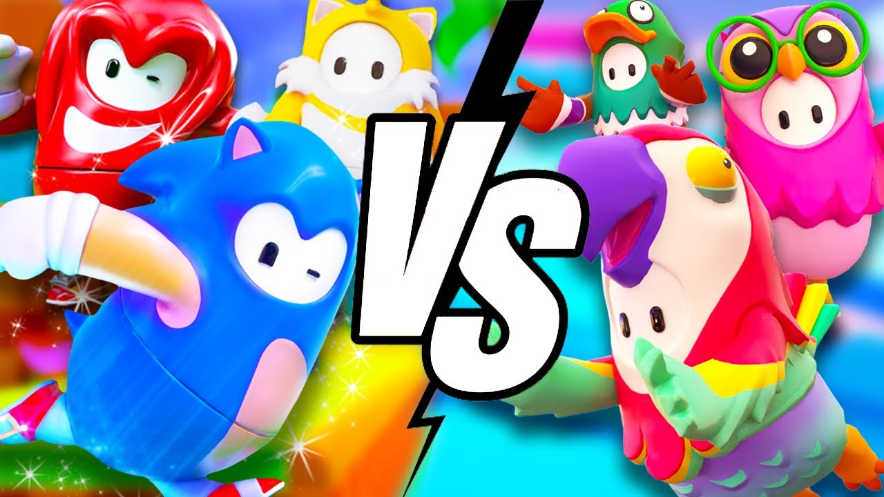 FALL GUYS TEAM BATTLE: Sonic Vs. Birds! - YouTube