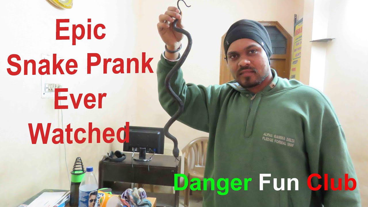Best Snake Prank Try not to laugh - Prank in India - YouTube