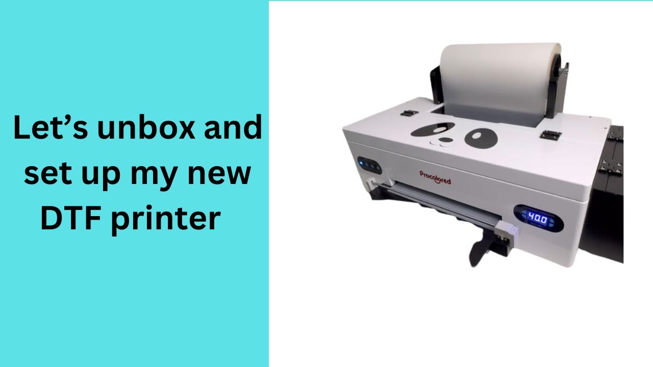 Let’s unbox and set up my new DTF printer ? - YouTube