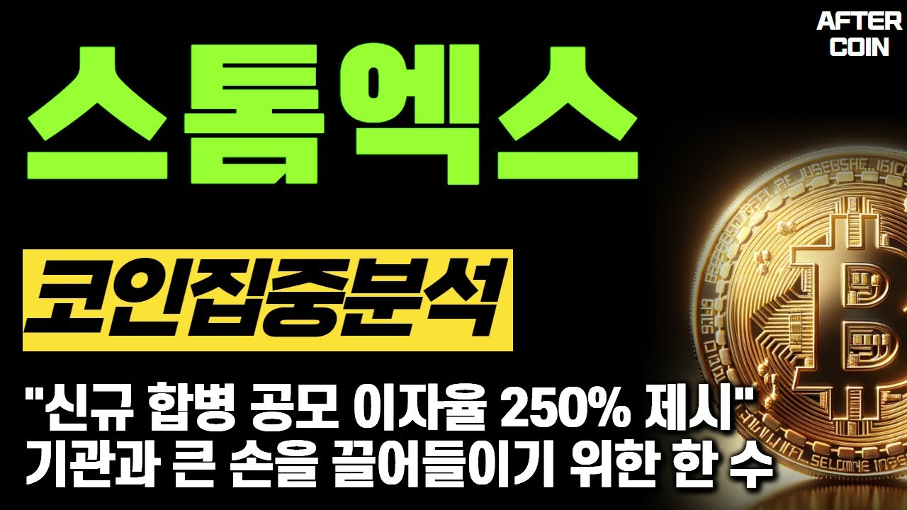 스톰엑스 코인 신규 합병 공모 이자율 250 제시 기관과 큰 손을 끌어들이기 위한 한 수 스톰엑스코인전망 스톰엑스코인분석 스톰엑스코인시세 스톰엑스호재