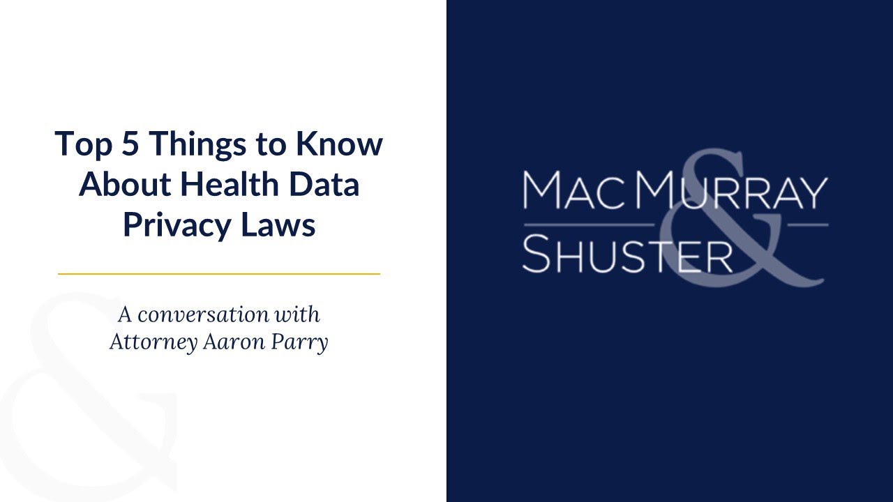 Top 5 Things to Know About Health Data Privacy Laws - YouTube