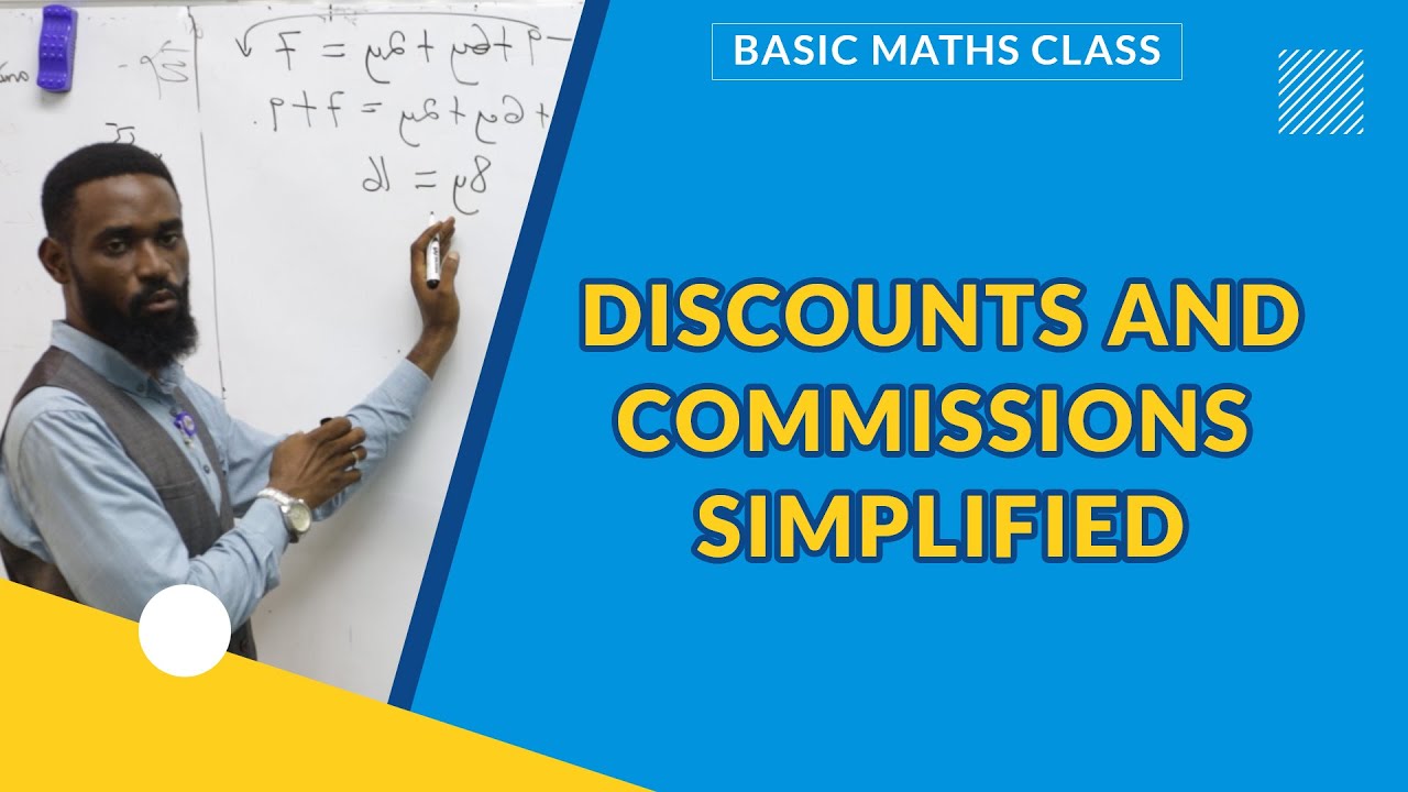 DISCOUNTS AND COMMISSIONS | BASIC MATHEMATICS | EXAMGUIDE - YouTube